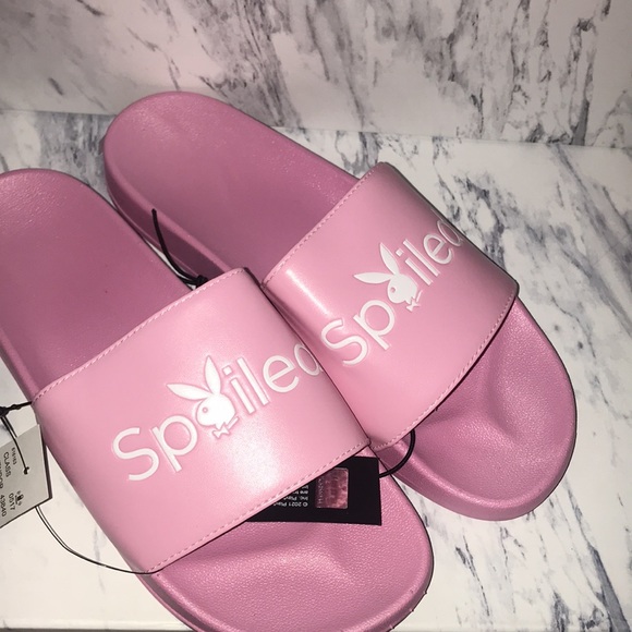 PLAYBOY | Shoes | Nwt Playboy Bunny Pink Spoiled Slides Slip On | Poshmark